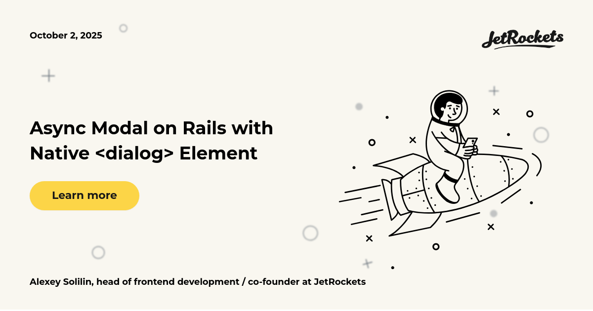 Async Modal on Rails with Native Dialog Element - Turbo