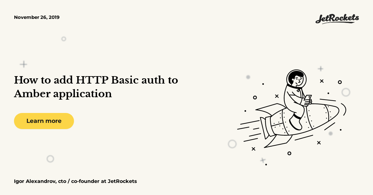Implementing HTTP Basic Auth in Amber Framework Applications